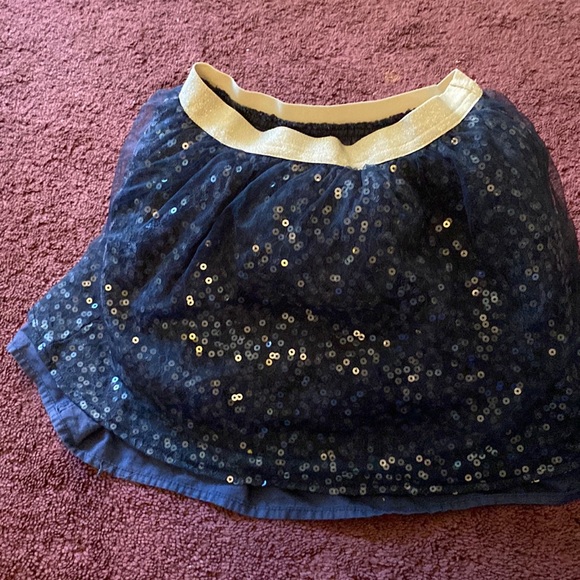 OshKosh B'gosh | Bottoms | Oshkosh Girls Skirt Size 8 Navy Blue Sequins ...